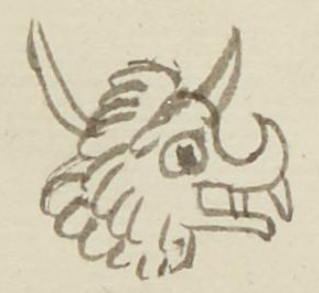 Tlacatecolotl (MH641r) | Visual Lexicon of Aztec Hieroglyphs