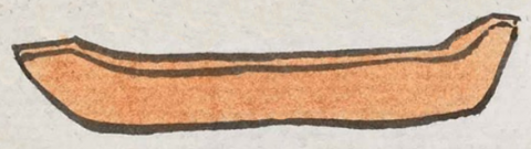 acalli (Mdz17v) | Visual Lexicon of Aztec Hieroglyphs